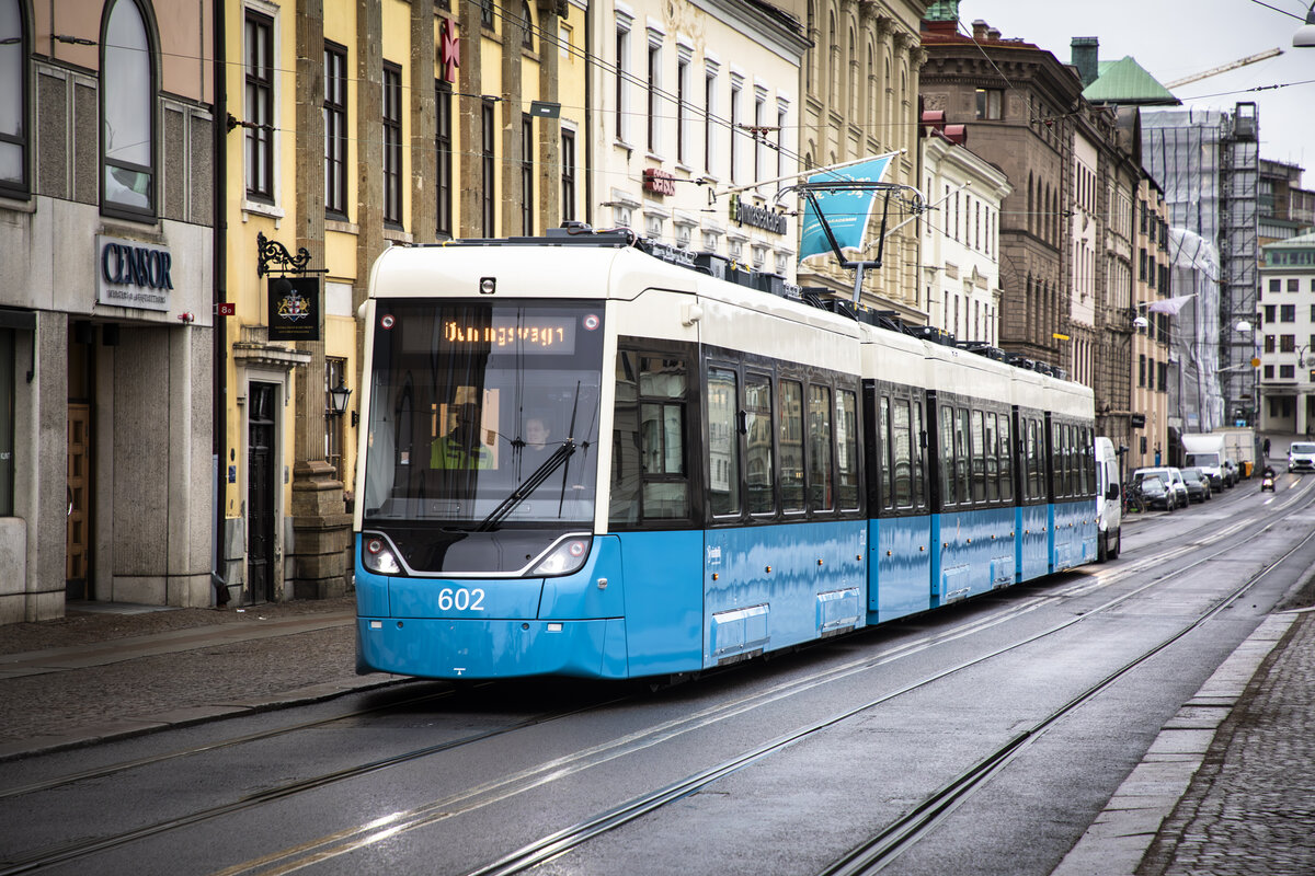 First “Superspårvagnen” in Gothenburg, a 45-meter LRV equipped with ...